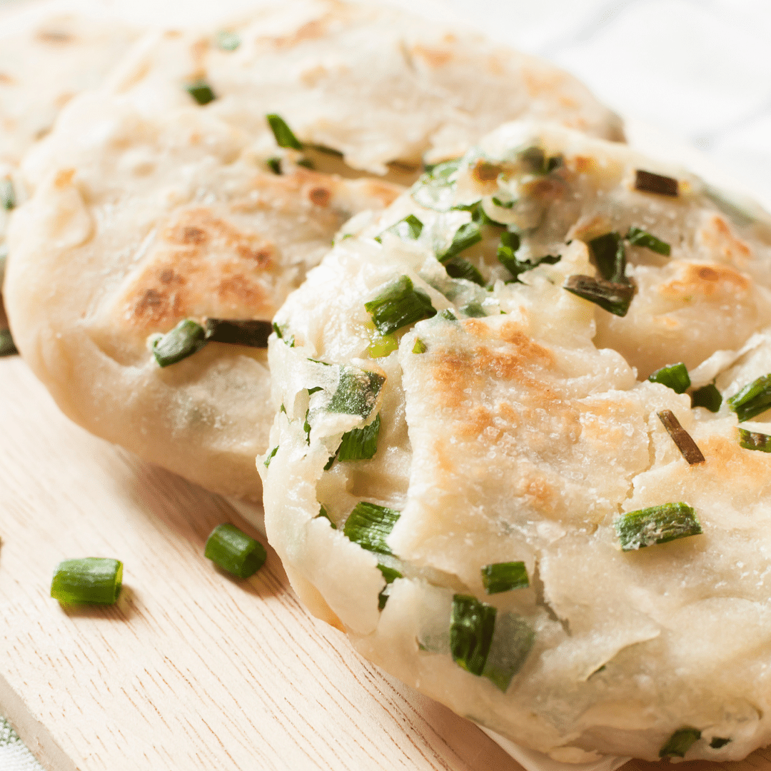Green Onion Cakes with Sour Cream - Seasonal Roots